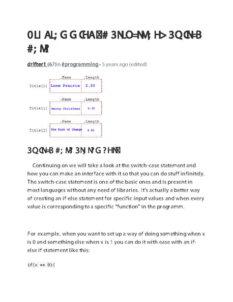 programming c structs and switch case 0 li al g g cha 3 nlo nm