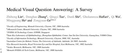 莫纳什大学最新「医学视觉问答」综述论文，带你全面了解mvqa数据集和方法 智源社区