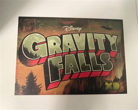 Gravity Falls Postcard Etsy