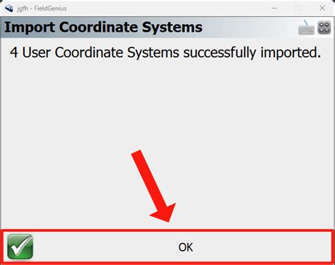 Import A Coordinate System Survey Assistant
