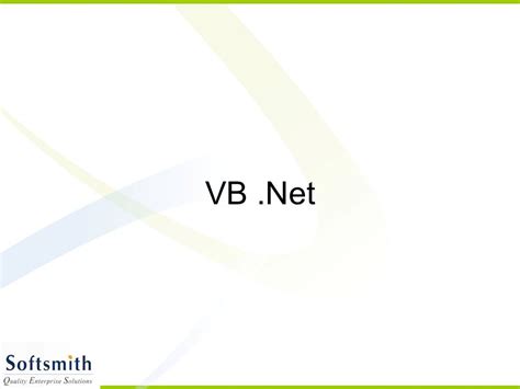Vbnet Topics Introduction To Vbnet Creating Vbnet Project In Vs