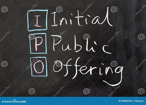 IPO Initial Public Offering Stock Photo Image Of Future