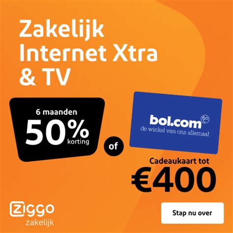 Ziggo Zakelijk 6 Maanden 50 Korting Of Cadeaubon €400