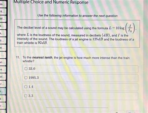 Solved Multiple Choice And Numeric Response Use The Chegg
