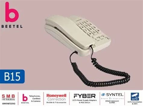 Wired Plastic Beetel B15 White Telephone For Office At Rs 530 In Surat