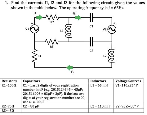 Solved Find The Currents I I And I For The Following Chegg Com