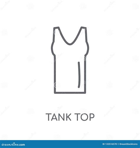 Tank Top Linear Icon Modern Outline Tank Top Logo Concept On Wh Stock