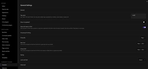 Strange Behaviour With Tags · Issue 146 · Delashumobsidian Checklist