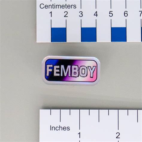Femboy Mirrored Pride Pin