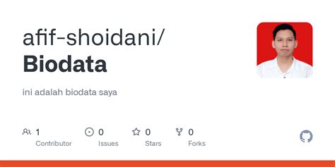 GitHub Afif Shoidani Biodata Ini Adalah Biodata Saya