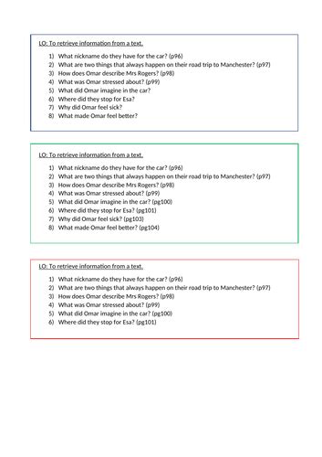 Planet Omar Retrieval And Vocab Questions Chapter 11 13 Teaching