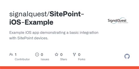 Github Signalquest Sitepoint Ios Example Example Ios App
