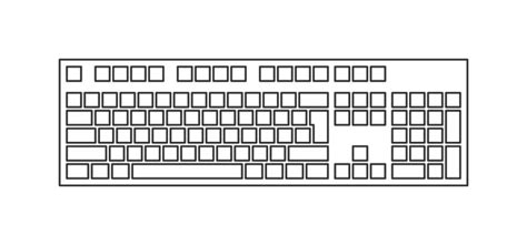 Computer Keyboard Outline Over 23 985 Royalty Free Licensable Stock