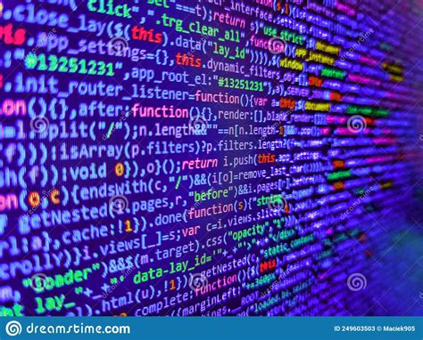 Script Procedure Creating Web Developer Programmer Monitor Screen Display Screen Of Web
