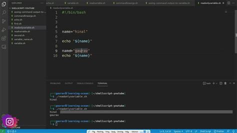 Shell Script Tutorials 15 How To Create Read Only Variable In Shell