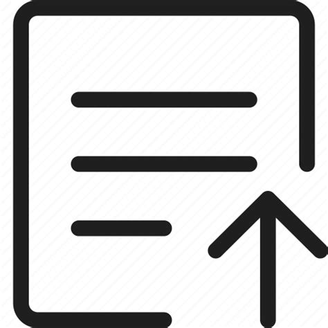 Document File Page Text Arrow Upload Icon Download On Iconfinder