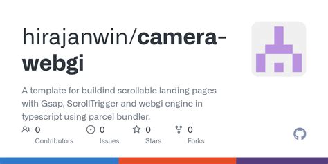Github Hirajanwincamera Webgi A Template For Buildind Scrollable