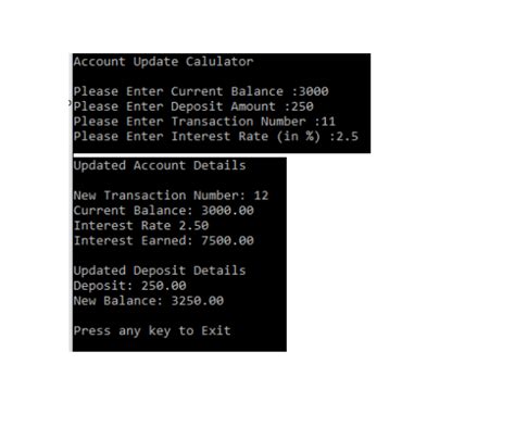 Solved Problem Account Class You Are A Programmer For The Chegg
