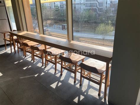 대형 원목 테이블 긴 바 테이블 3미터 카페 테이블 거실가구 중고나라