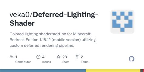 Github Veka Deferred Lighting Shader Colored Lighting Shader Add On For Minecraft Bedrock