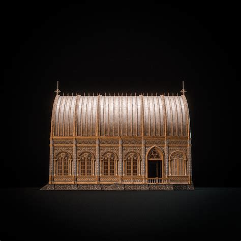 3d Gothic Modular Building 2 Turbosquid 2315004