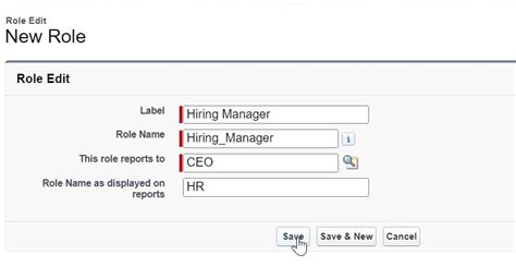 How To Create Role Hierarchy In Salesforce