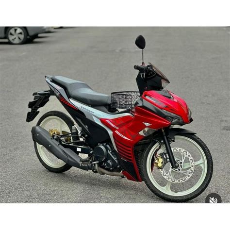 Y16 Cover Set Merah Purba Tampal Siap Sticker Shopee Malaysia