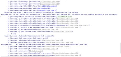 连接mysql数据库报错the driver has not received any packets from the server 其他