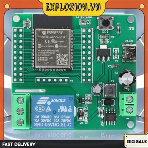 Esp32 Esp32 Wroom Ban Phát Triển 1 2 8 Kênh Esp32 Wifi Bt Ble Relay Module Shopee Việt Nam