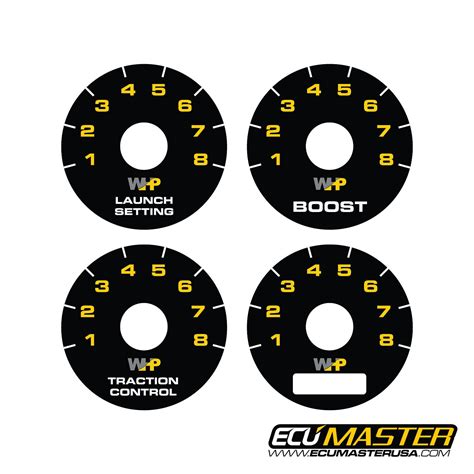 ECU Master Position Rotary Switch Sticker Pack IRace Auto Sports