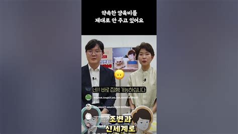 약속한 양육비를 다 안주고 있어요 이혼 이혼소송 이혼전문변호사 Youtube