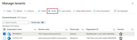 Delete An External Tenant Microsoft Entra External Id Microsoft Learn