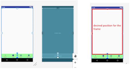 Frame Setting Constrains At The Bottom Of The Constraintlayout In