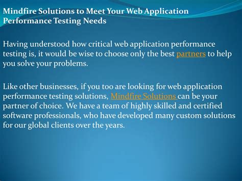 PPT The Relevance Of Web Application Performance Testing PowerPoint