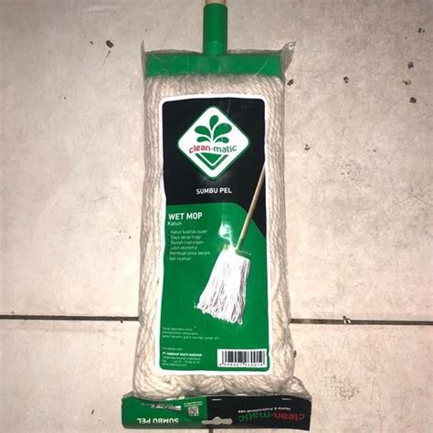 Clean Matic Mop Pel Katun Wet Mop Sumbu Pel