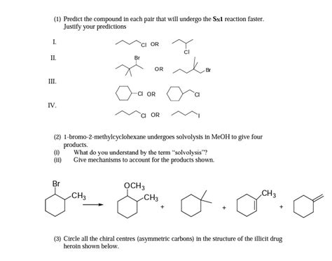 Solved Draw The Principle Organic Product Expected From The