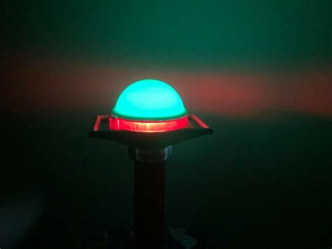 Led Lighted Diffuser Ring With Green Dome Simplex Samuel Reed Drive In