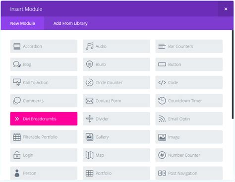 Divi Plugin Highlight Divi Breadcrumbs Module