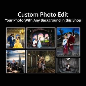 Custom Photo Edit Replace Background Personalised Photo Art Etsy