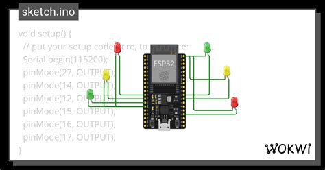Taffic Light Wokwi ESP STM Arduino Simulator Taffic Light Wokwi ESP STM Arduino Simulator