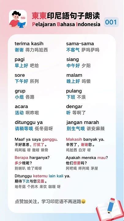 这几个印尼语单词 你们都学会了吗｜东东印尼语｜学习印尼语｜印尼文｜bahasa Indonesia 印尼语 学习印尼语