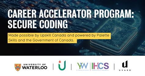 Career Accelerator Program Secure Coding Watspeed University Of Waterloo