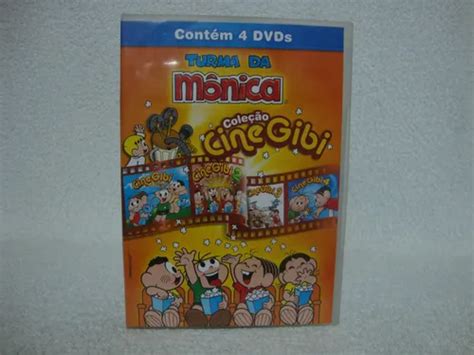 Box 04 Dvds Turma Da Mônica Coleção Cine Gibi 1 2 3 And 4 Mercadolivre