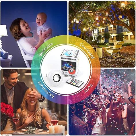 Music Led Light Bulb E Bluetooth Speaker Rgb Color Changing Light Bulb With Usb Port With