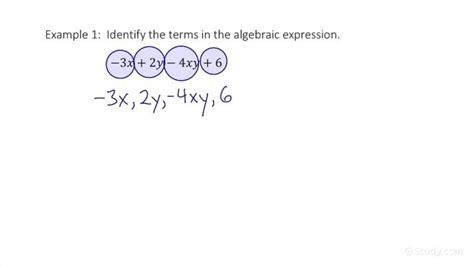Algebraic Expressions Examples