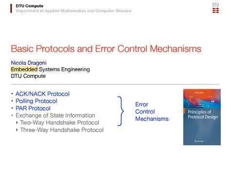 Lecture Notes Lectures Week 1 13 Protocols Distributed Systems Dtu Compute Department Of