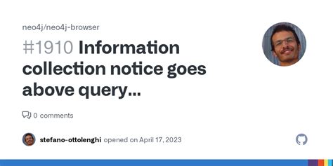 information collection notice goes above query notifications · issue 1910 · neo4j neo4j browser