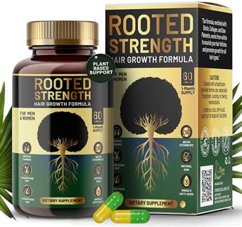 Rooted Strength Hair Growth Vitamins Hair Vitamins For