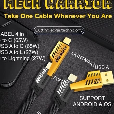 Jual KABEL DATA In DATA CABLE USB A TYPE C FAST CHARGING W PD W LIGHNG ANDROID STRONG