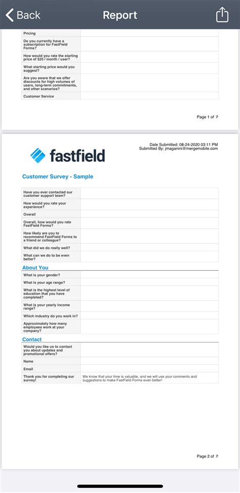 Introduction To Submissions Fastfield Mobile Forms Help Center